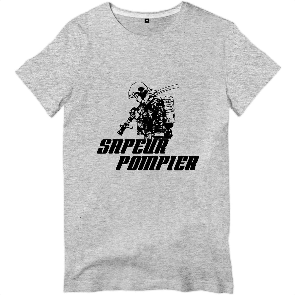 T-shirt pompier Homme - Sapeur pompier noir | POMPIER SHOP